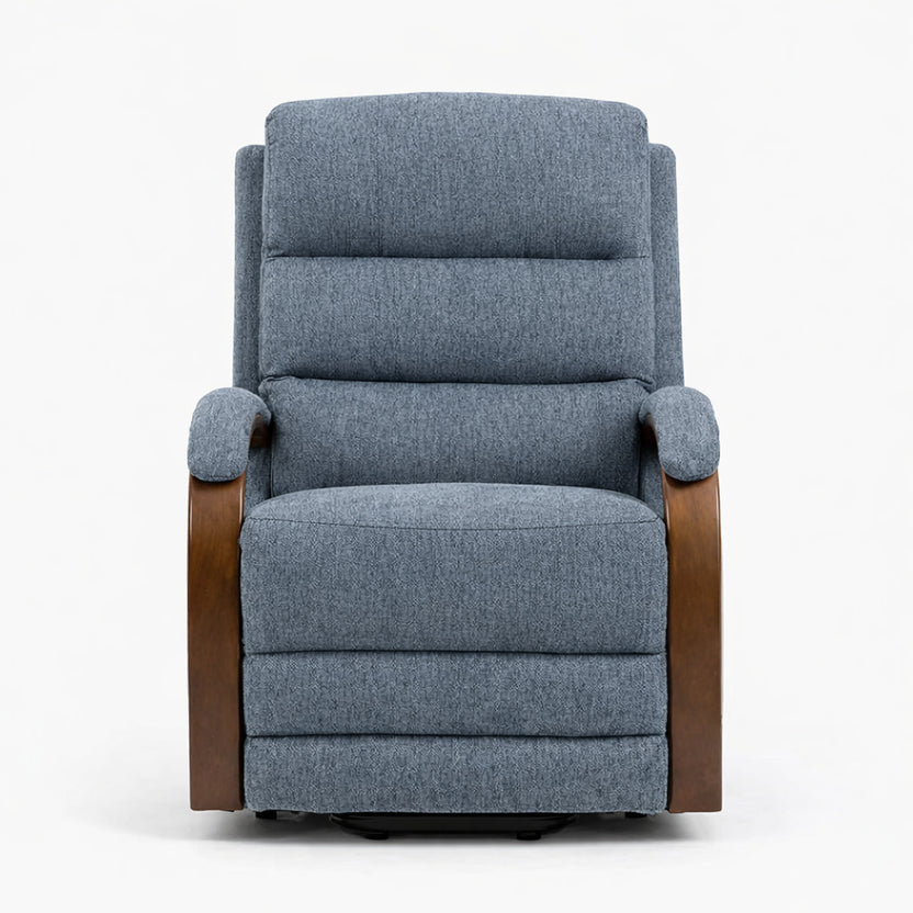 Westin Lift & Tilt Cream Recliner Chair – Denim Blue (Dual Motor ...