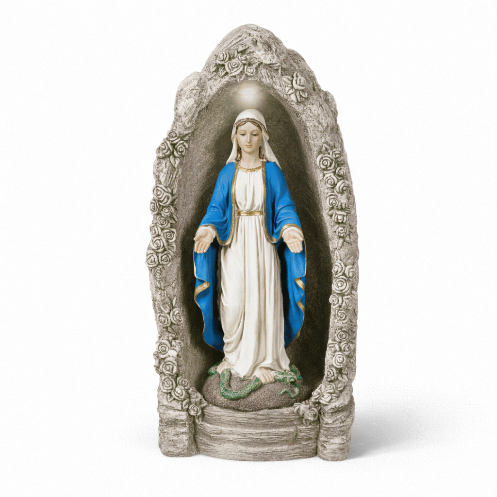 Our Lady Grotto Statue – Elegant Religious Sculpture for Your Sacred ...